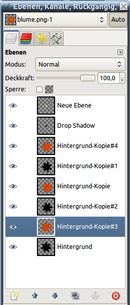 Kleine Blüte mit Farbverlauf erstellen - GIMP-Werkstatt